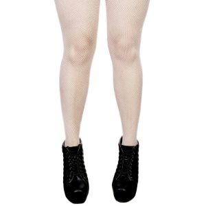 White Fishnet Stockings / Small Net - Cybershop Australia