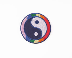 Rainbow Ying Yang Patch - Cybershop Australia