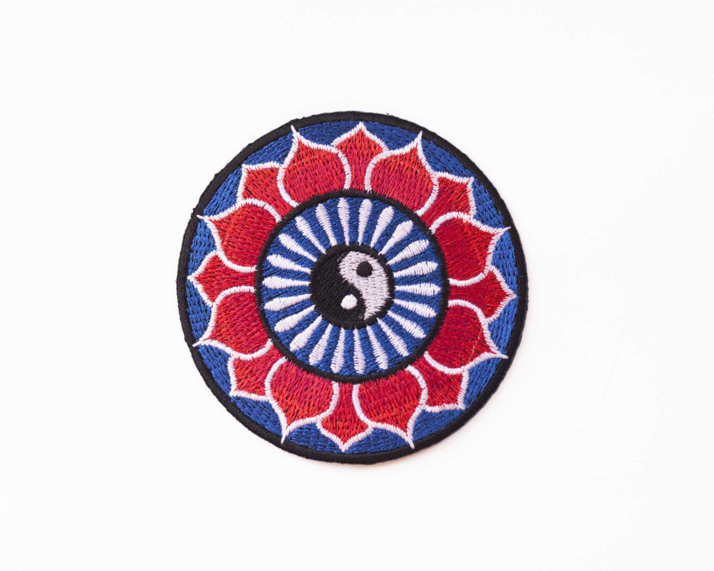 Ying Yang Red Lotus Patch - Cybershop Australia