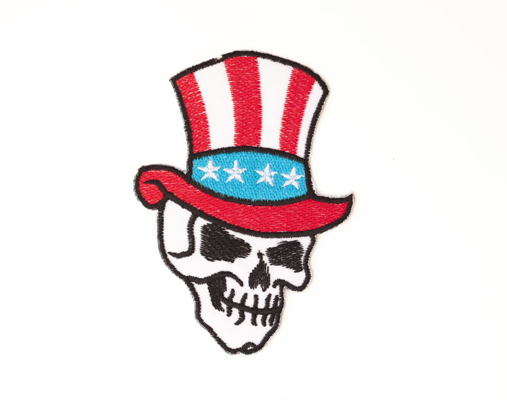 American Top Hat Skull Patch - Cybershop Australia
