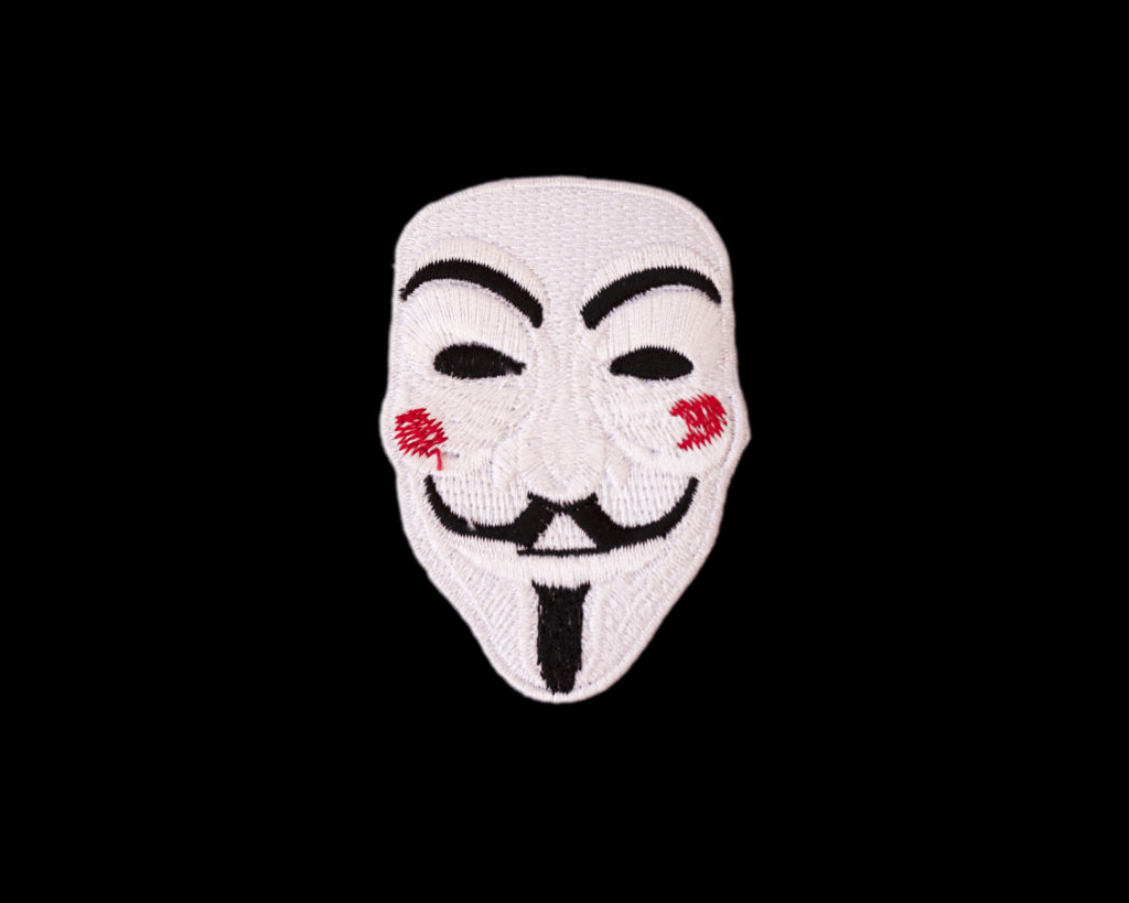 Small Anonymous Mask Patch - Cybershop Australia