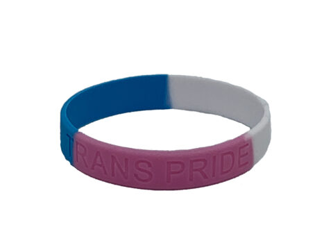 Transgender Flag Silicon Bracelet - Cybershop Australia