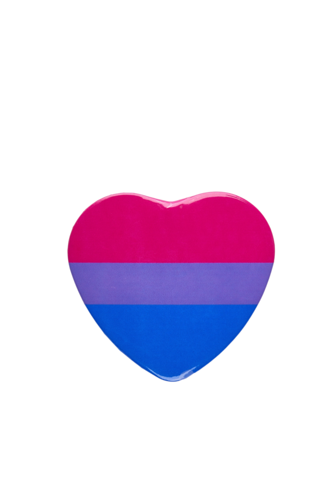 Pride Badge - Bisexual Flag - Heart - Cybershop Australia