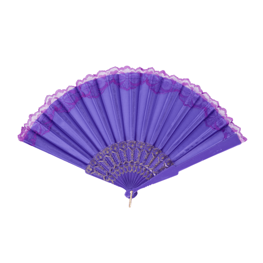 Purple Hand Fan - Cybershop Australia