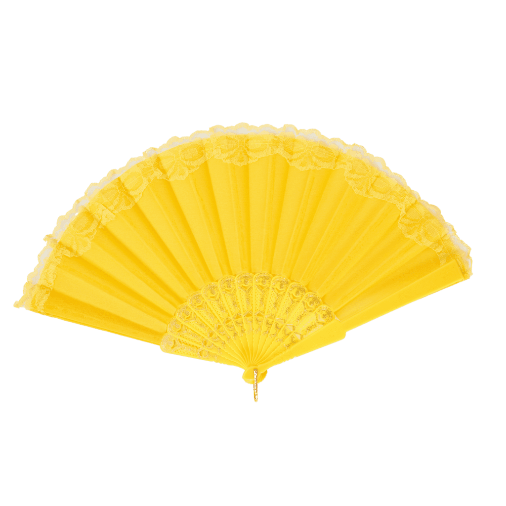 Yellow Hand Fan - Cybershop Australia
