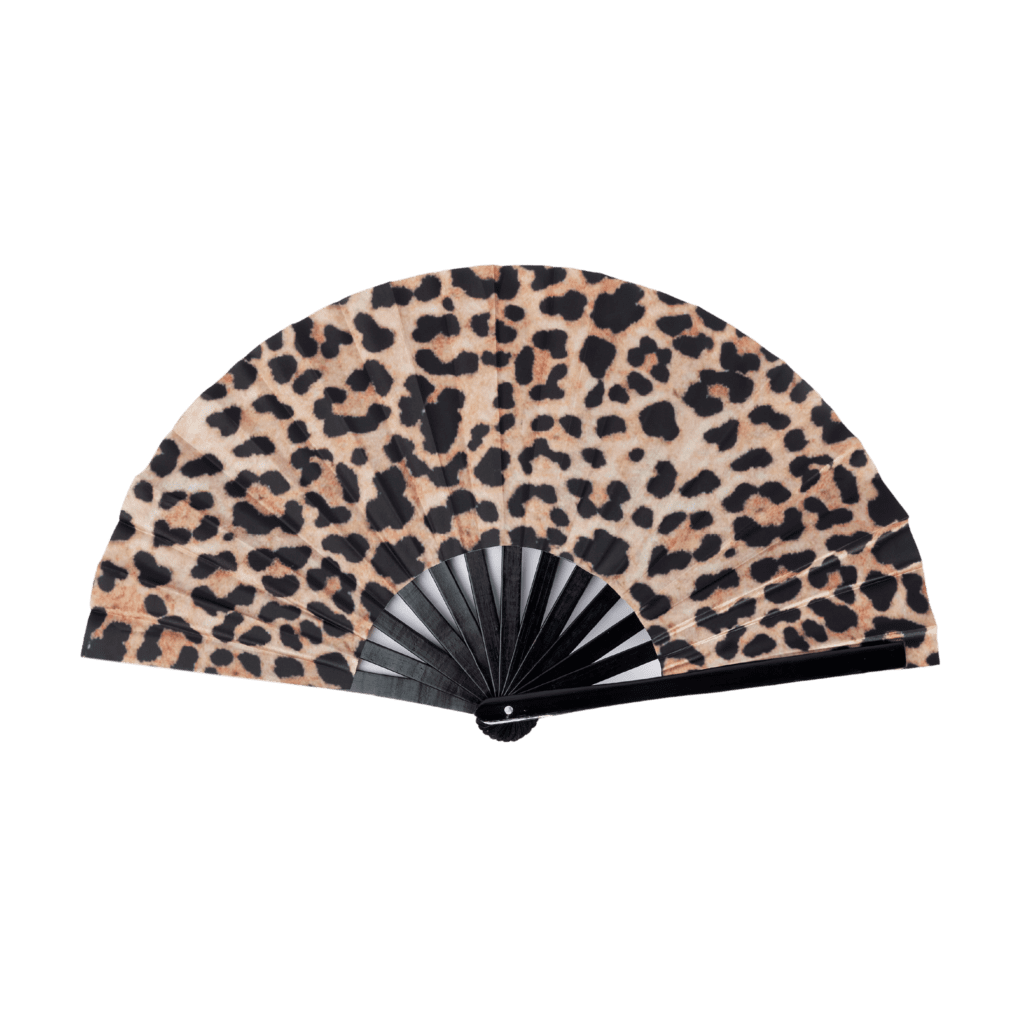 Hand Fan - Leopard - Cybershop Australia