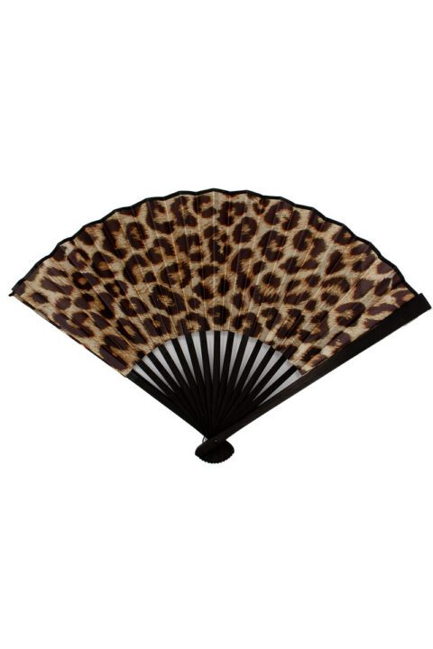 Leopard Print Hand Fan - Cybershop Australia