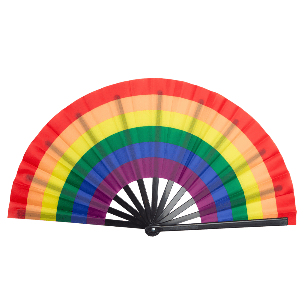 LGBTQ Rainbow Pride Flag Hand Fan - Cybershop Australia