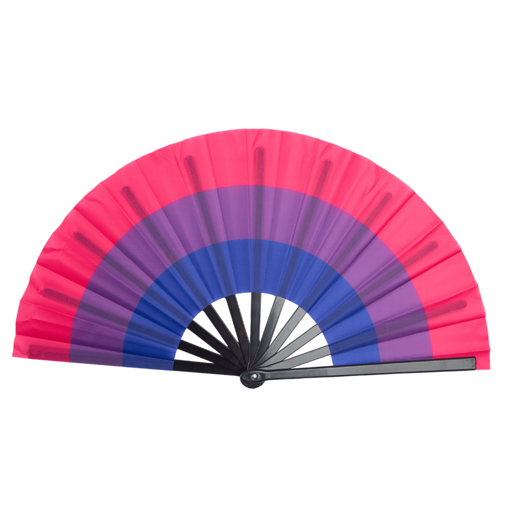 Bisexual Pride Flag Hand Fan - Cybershop Australia